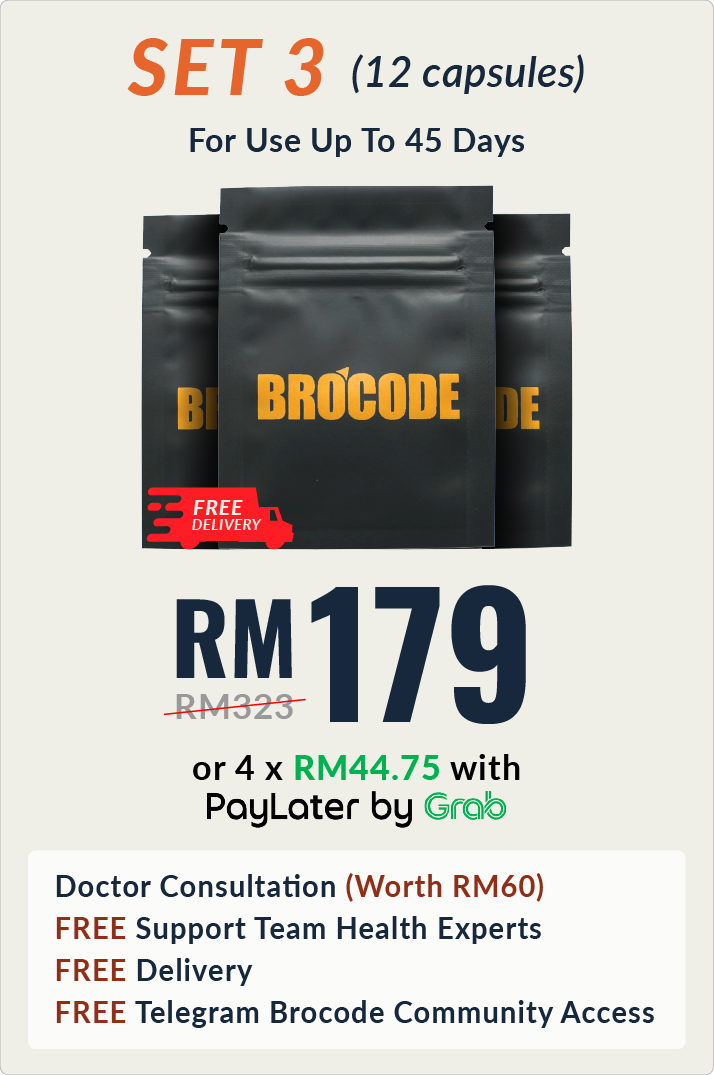 Brocode 3 Packs 12 Capsules